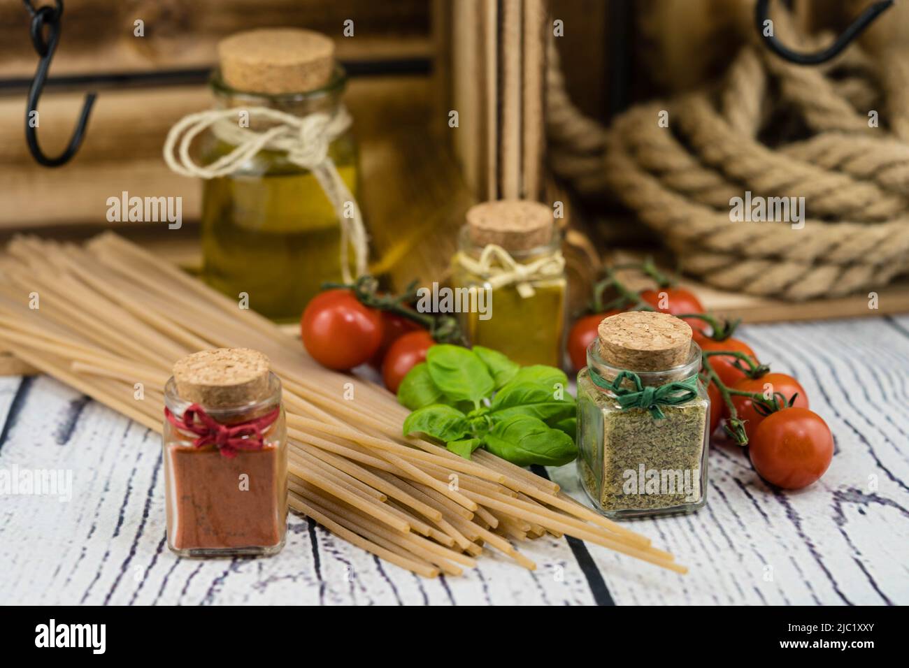 Spaghettoni is typical kind of italian pasta from the area of sicily ...