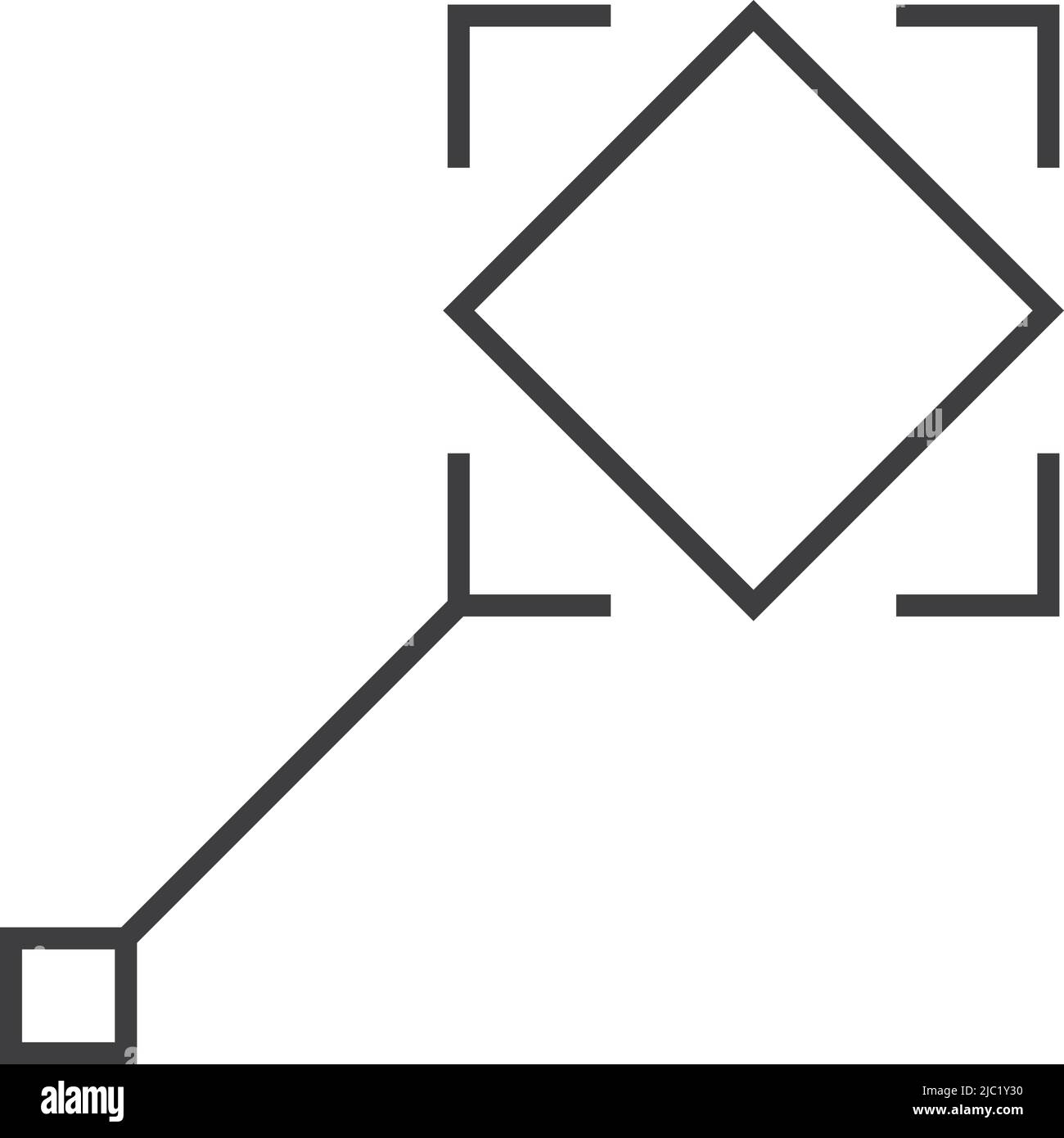 Message callout black line icon. Hud sign Stock Vector Image & Art - Alamy