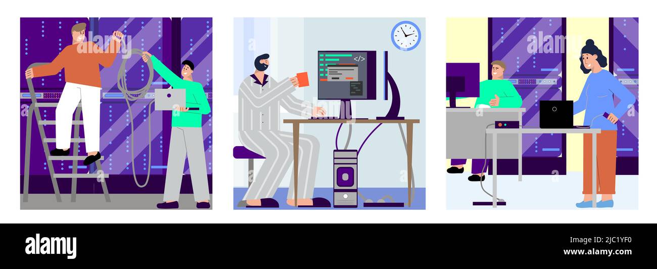 It specialist set of square compositions with flat characters of ...