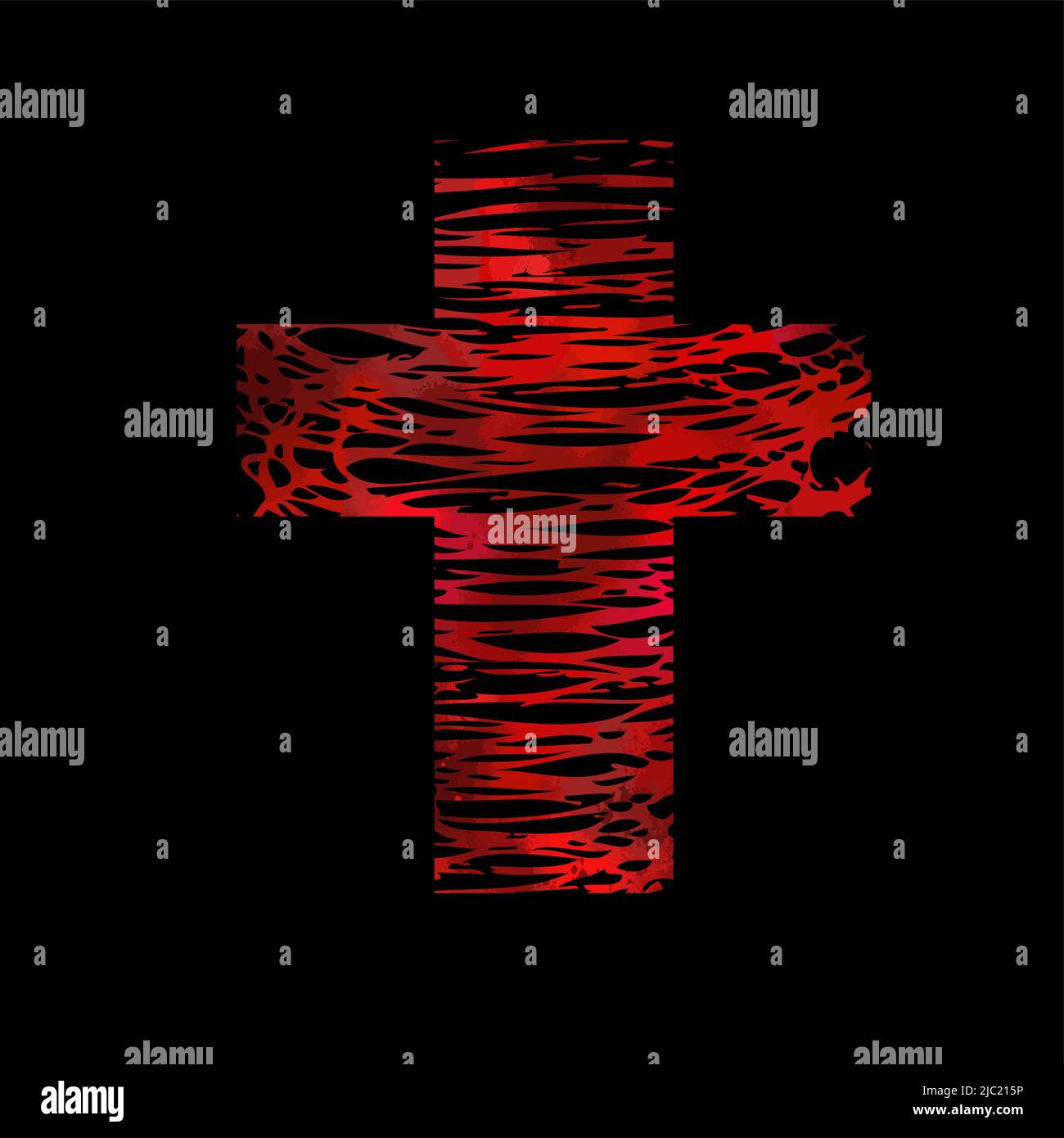 Abstract religious red cross . Vector illustration Stock Vector Image ...