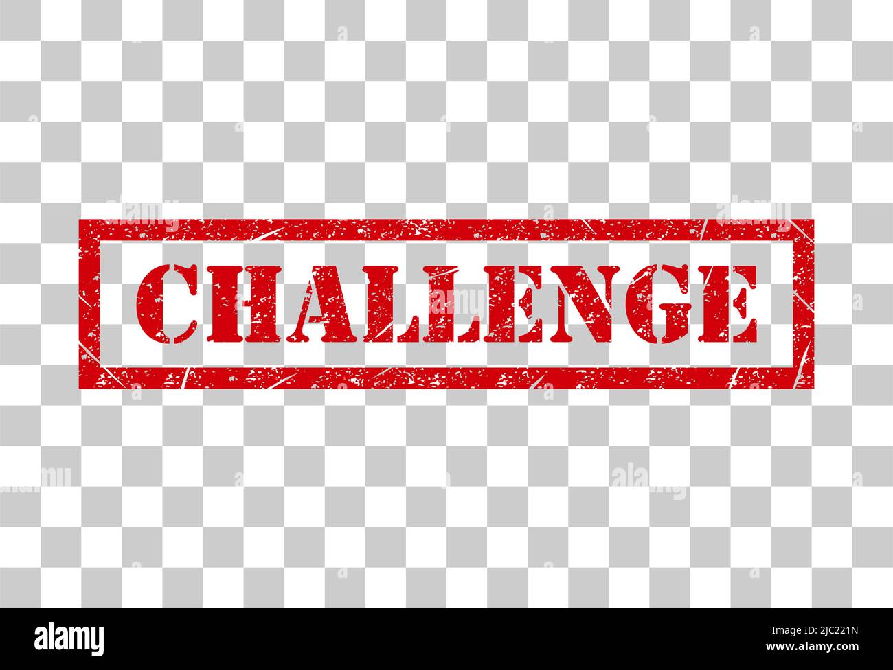 Challenge stamp symbol, label sticker sign button, text banner vector ...