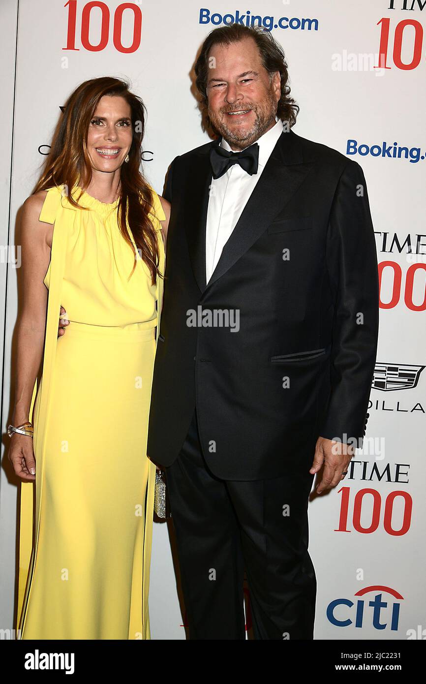 CEO of Salesforce Marc Benioff and wife Lynne Benioff attend the TIME ...