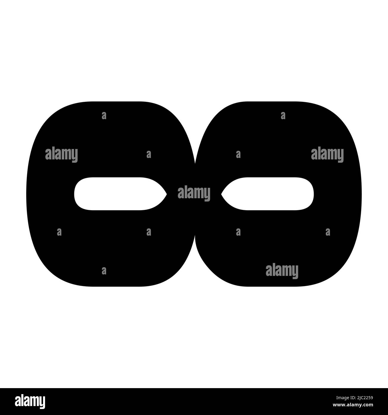 Infinity geometric icon, mathematical tattoo symbol, endless abstract ...