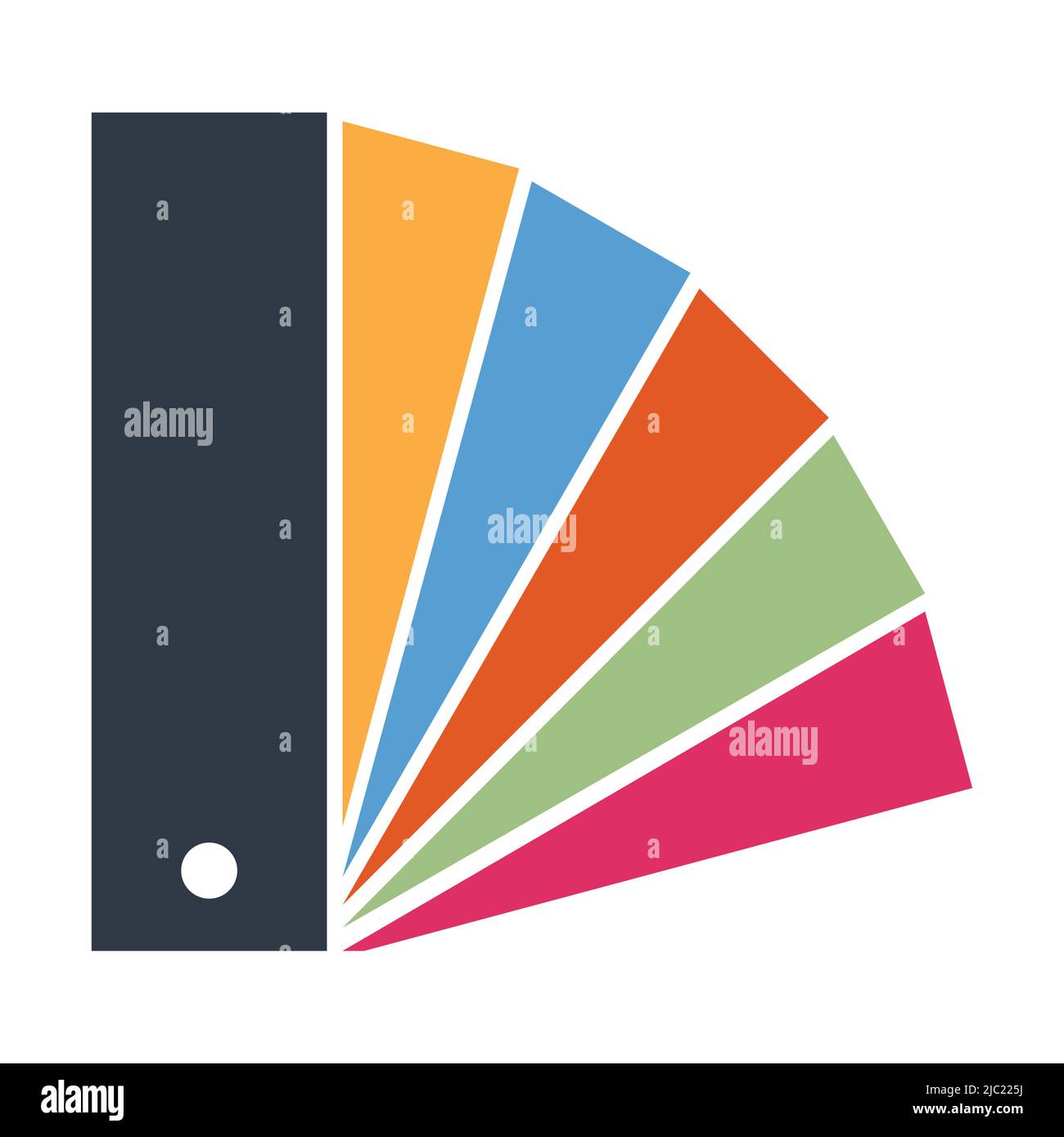 Pantone color icon, colorful graphic catalog symbol, color template web ...