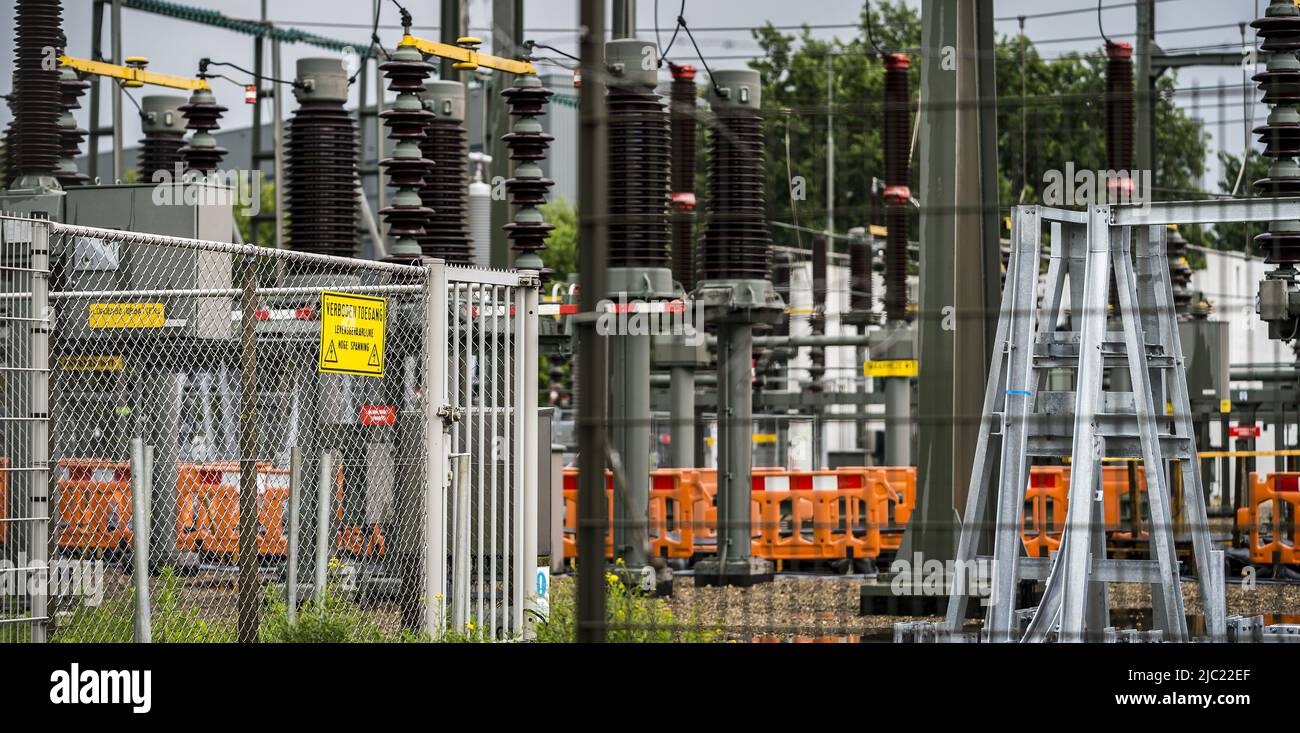 2022-06-09 13:20:39 NEDERWEERT - A 150 kV high-voltage substation of ...