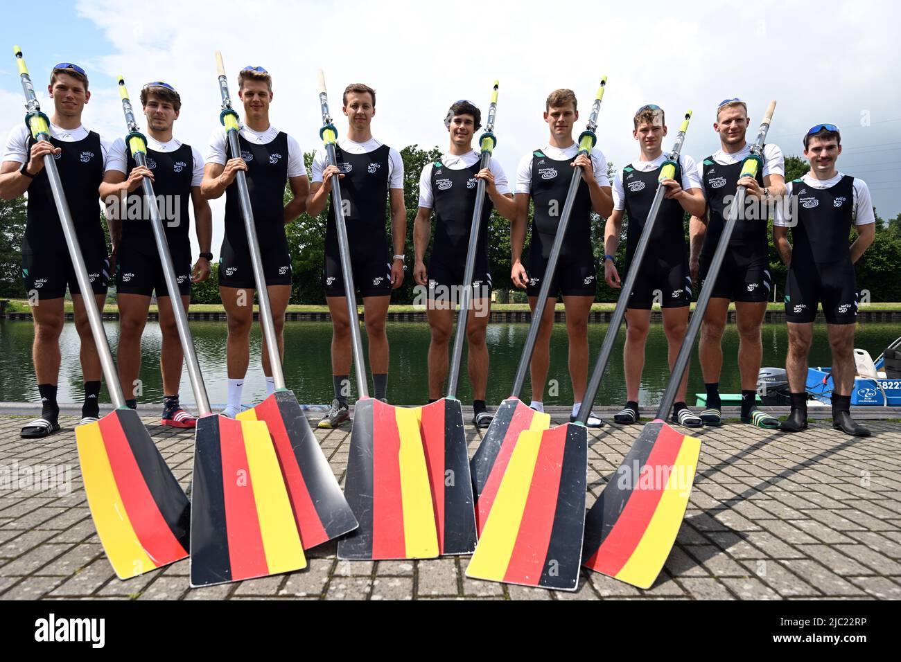 Dortmund, Germany. 09th June, 2022. The new German Eight is on the ...