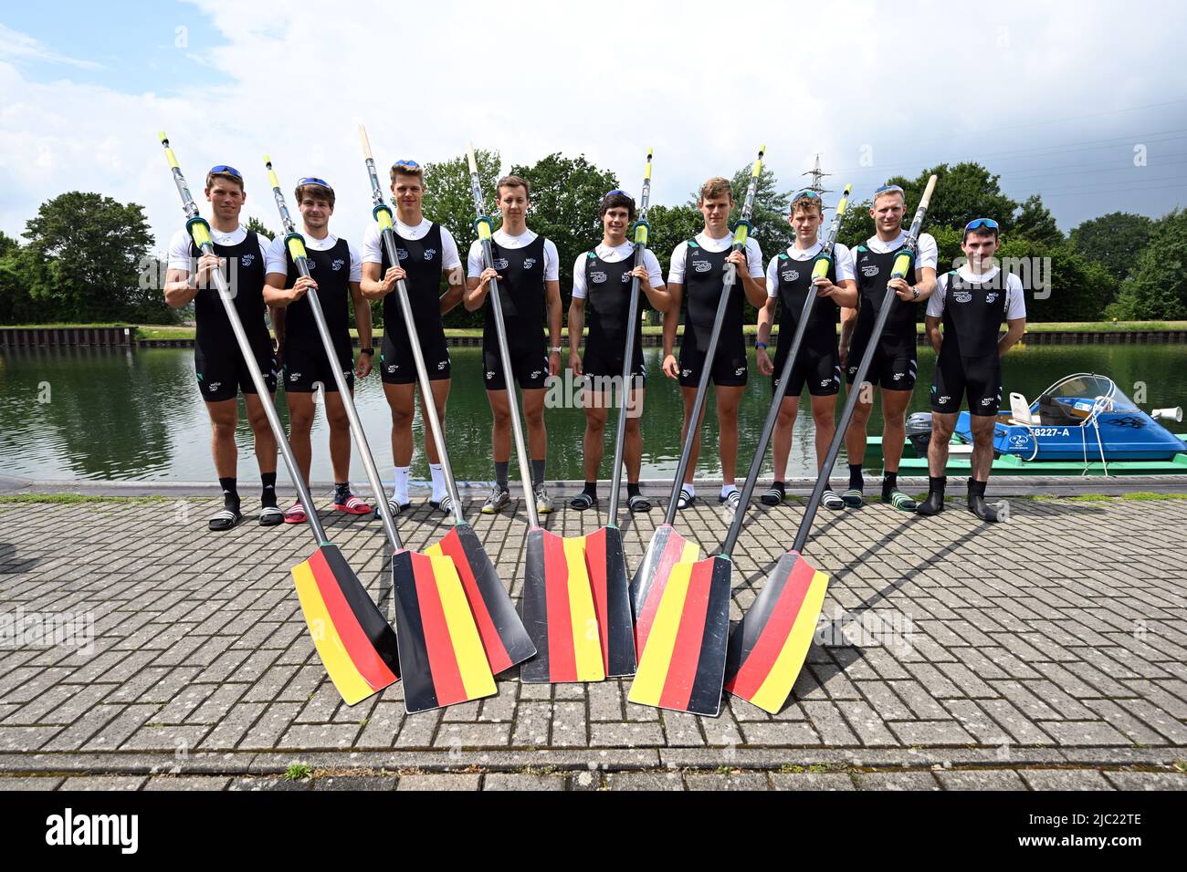 Dortmund, Germany. 09th June, 2022. The new German Eight is on the ...