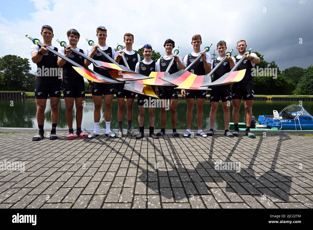 Dortmund, Germany. 09th June, 2022. The new German Eight is on the ...