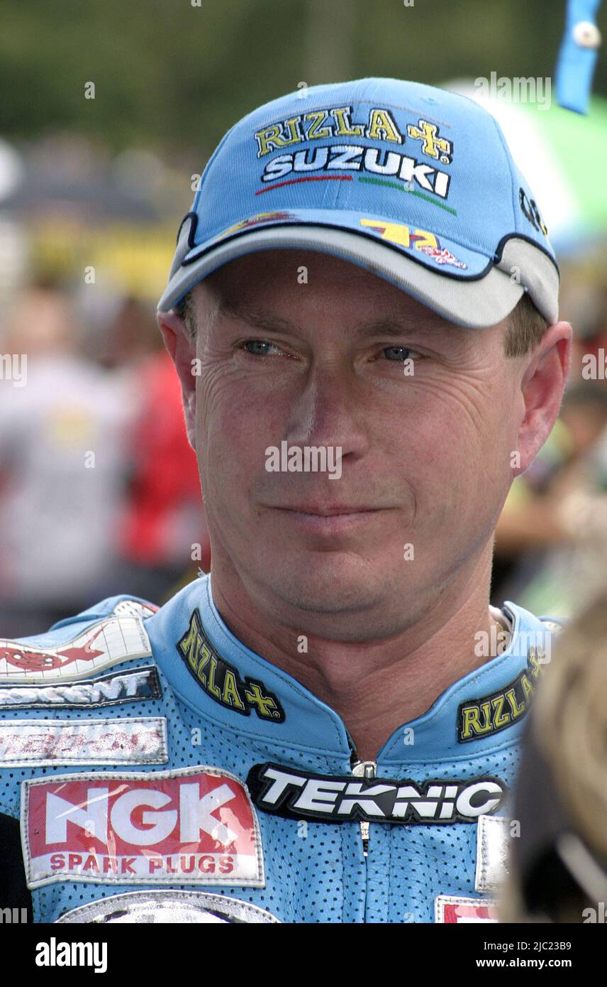 John Reynolds British Superbike Chamionship rider 2004 Stock Photo - Alamy