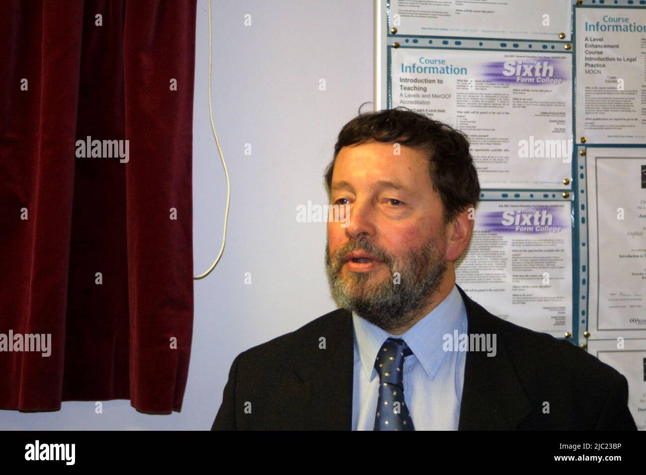 Portrait of British politician David Blunkett 2002 Stock Photo - Alamy