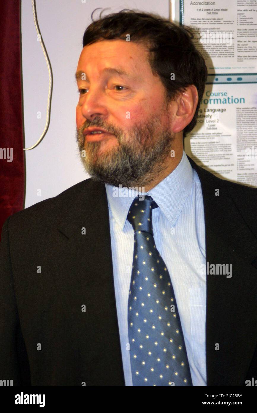 Portrait of British politician David Blunkett 2002 Stock Photo - Alamy