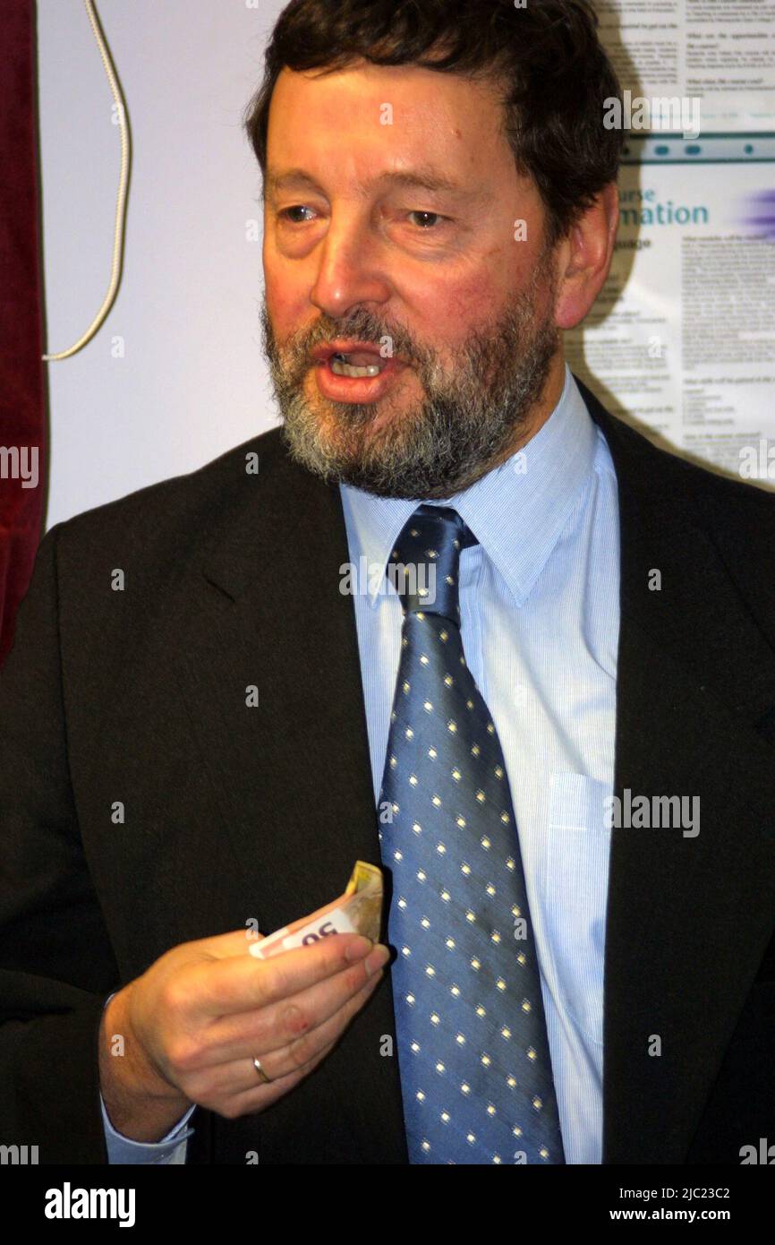 Portrait of British politician David Blunkett 2002 Stock Photo - Alamy