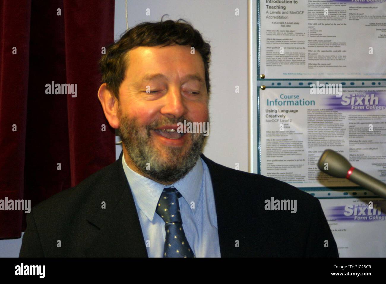 Portrait of British politician David Blunkett 2002 Stock Photo - Alamy