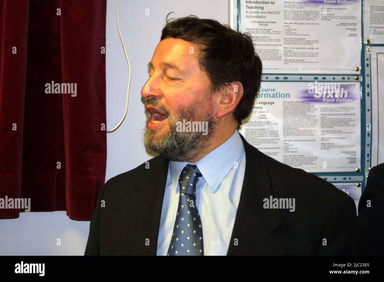 Portrait of British politician David Blunkett 2002 Stock Photo - Alamy