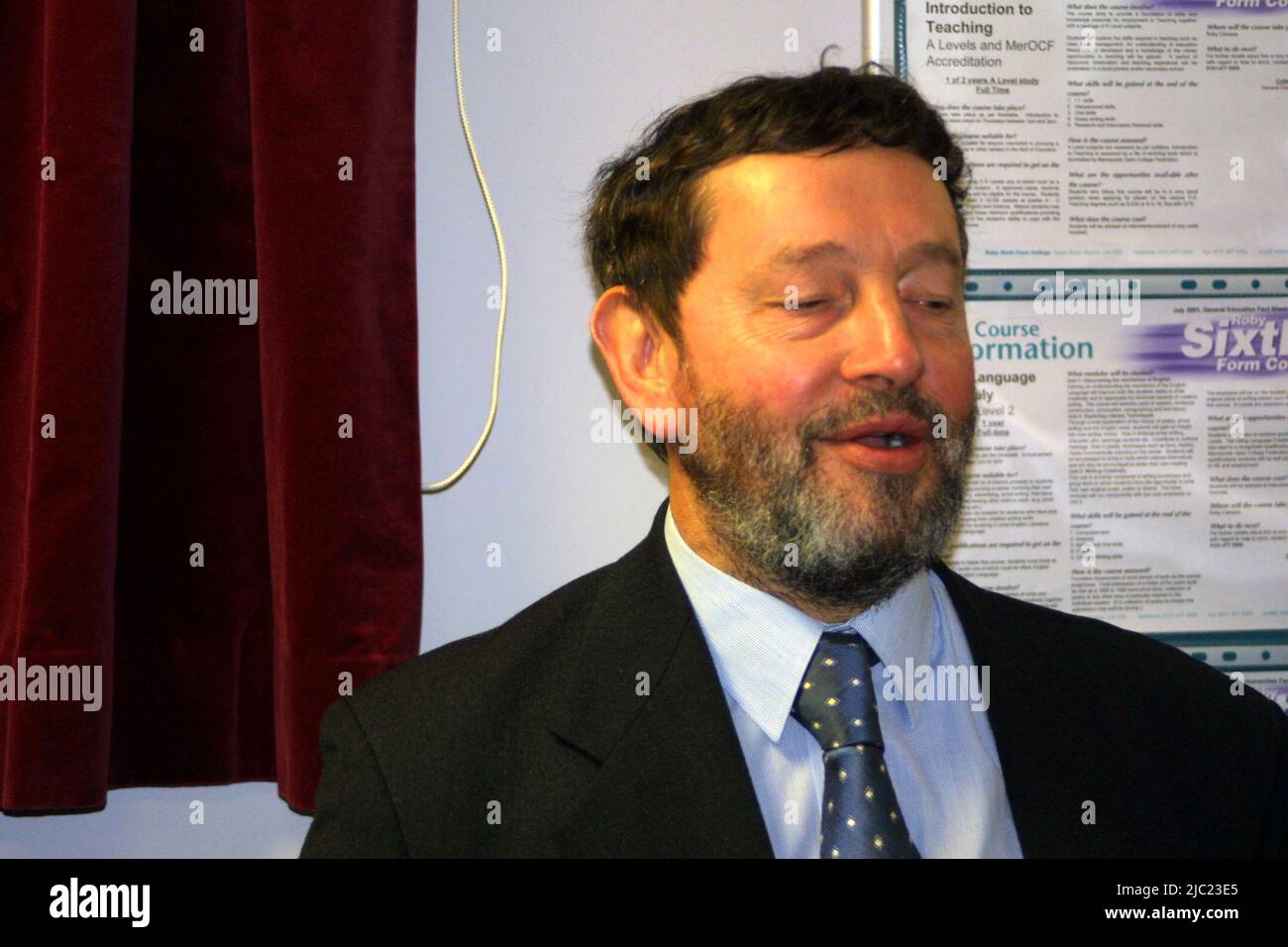 Portrait of British politician David Blunkett 2002 Stock Photo - Alamy