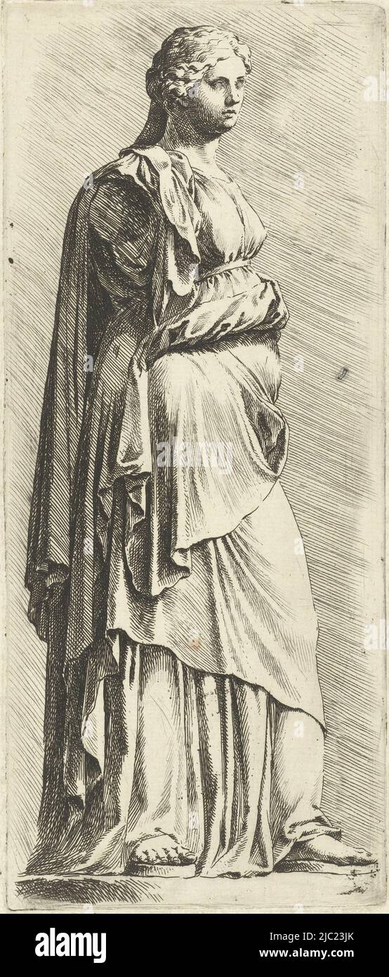 Statue of a woman without arms, known as 'Cesi Juno', Statue of a woman ...