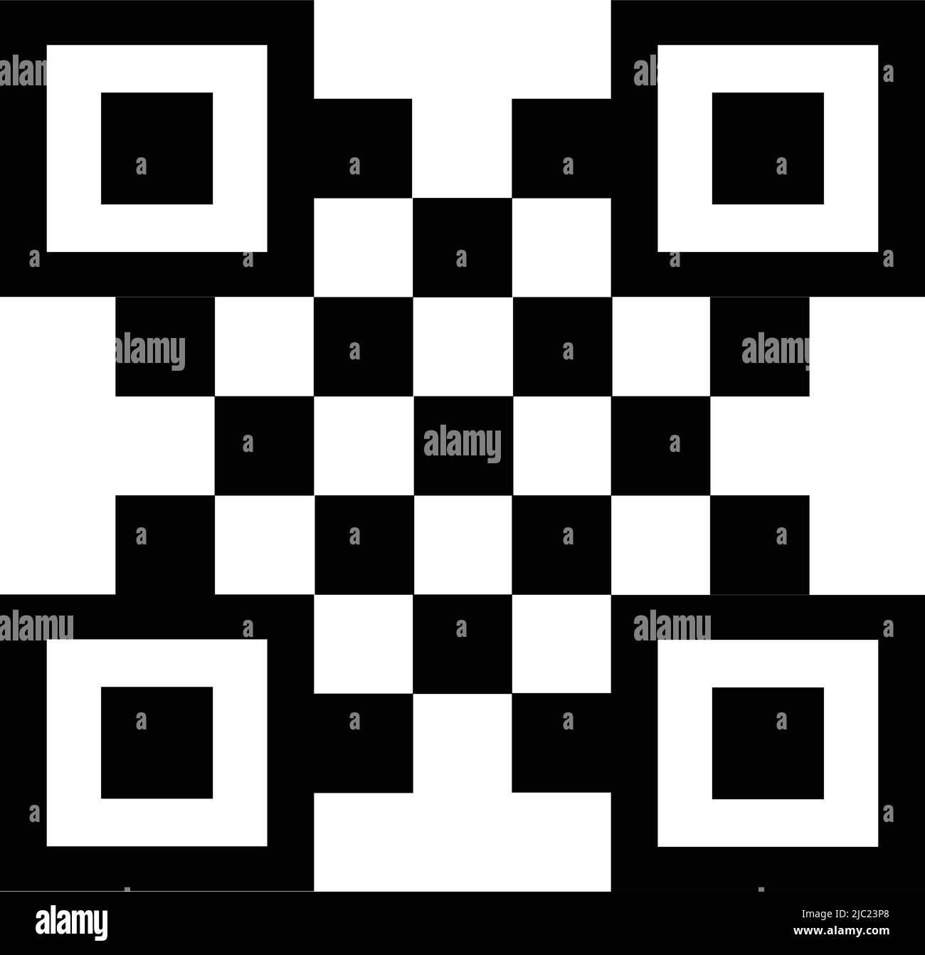 QR Code on a white background. Vector illustration Stock Vector Image ...