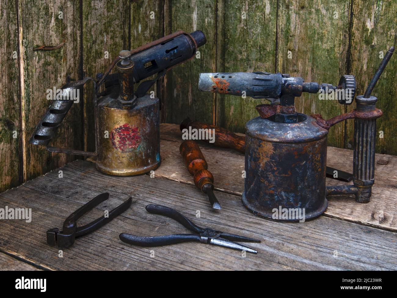 Old Tools Project Set 1 Stock Photo - Alamy