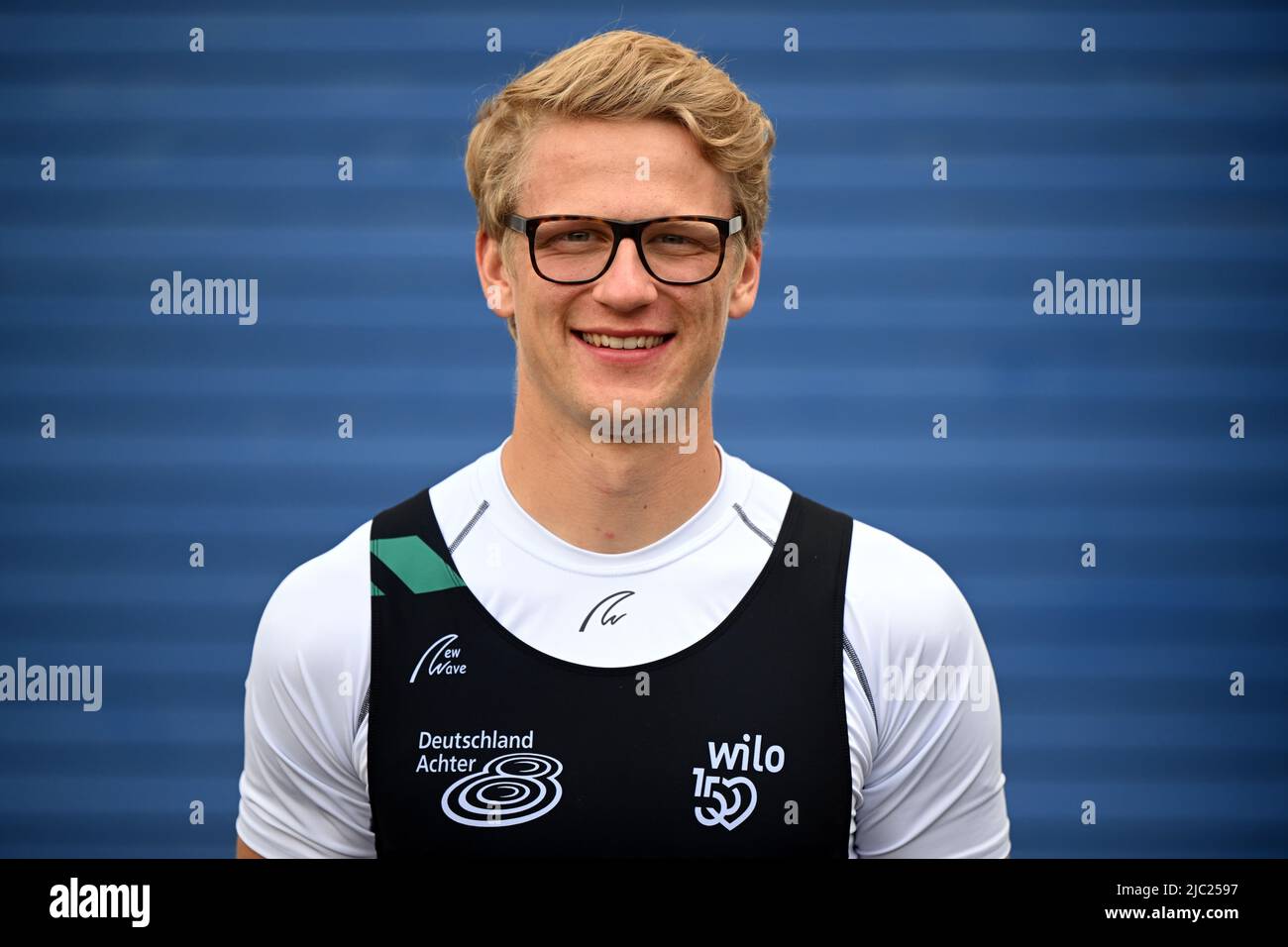Dortmund, Germany. 09th June, 2022. Malte Großmann, coxless fours ...