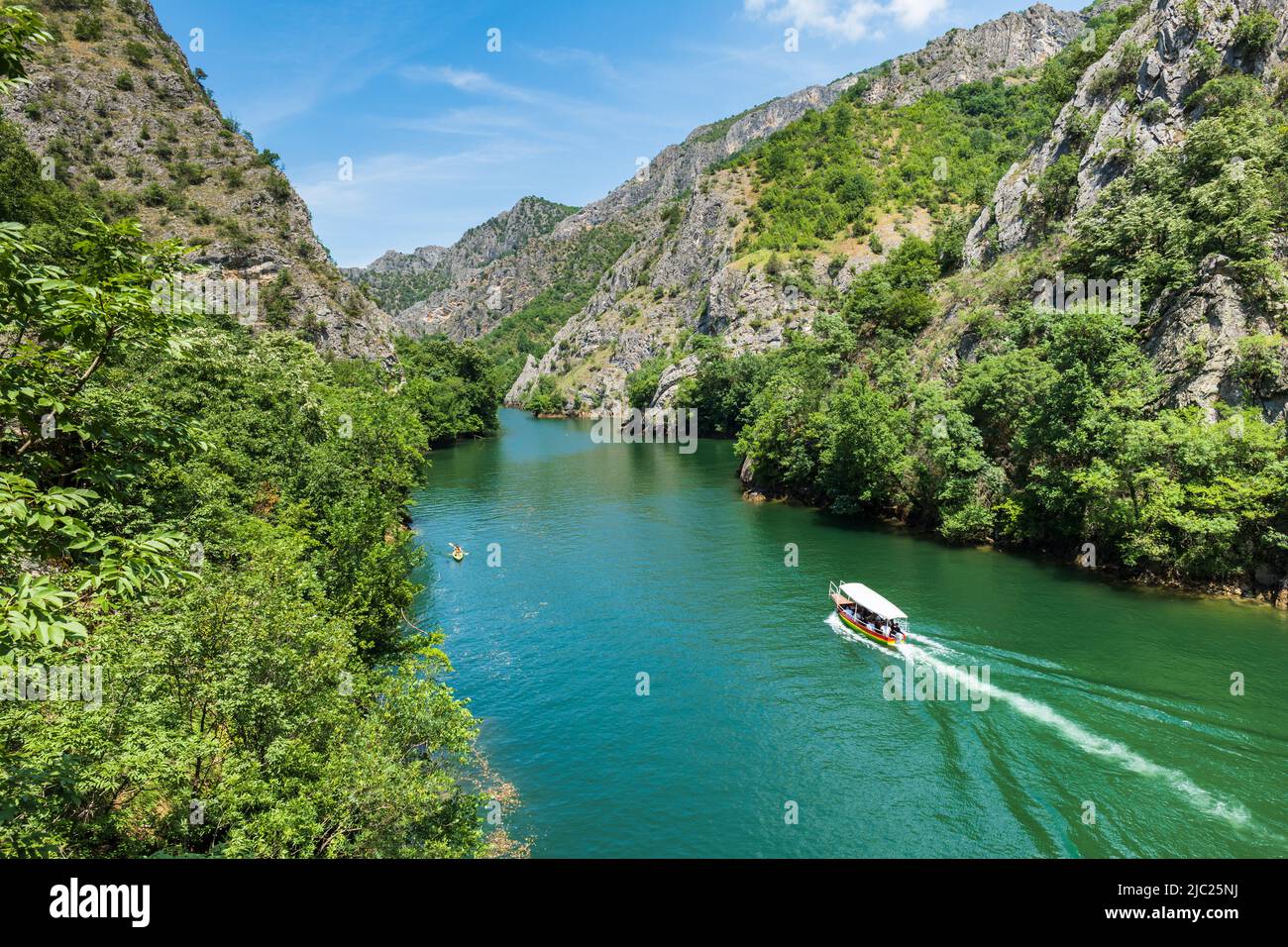 Matka Canyon in Skopje, North Macedonia. Landscape of Matka Canyon and ...