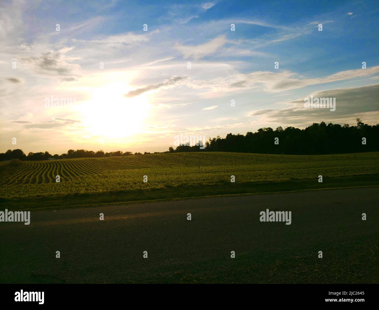 Rural landscape scene in late Spring, Ohio Stock Photo - Alamy