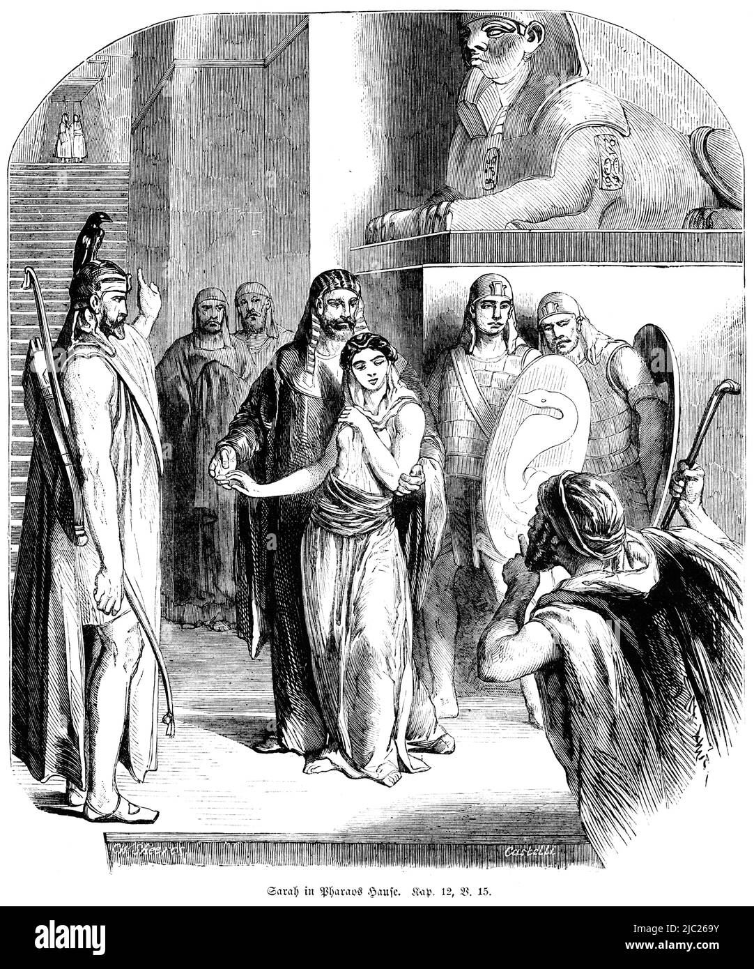 Sarah´s encounter with Pharaoh, Bible, Old Testament, First Book of ...