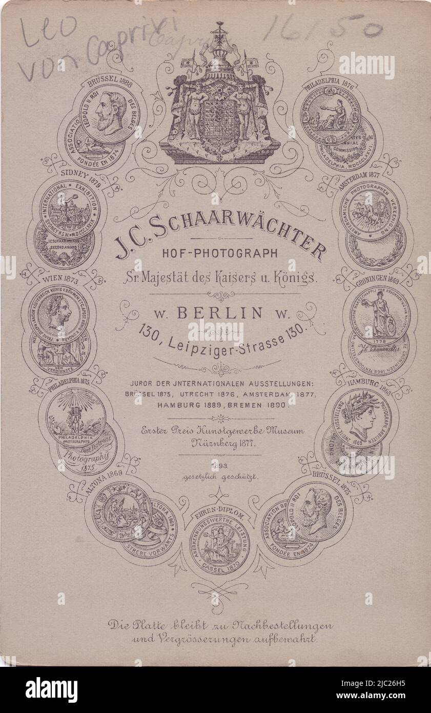 Photoform of the court photographer of His Majesty the Emperor and King ...