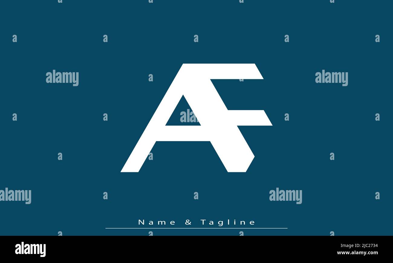Alphabet letters Initials Monogram logo AF , FA Stock Vector Image ...