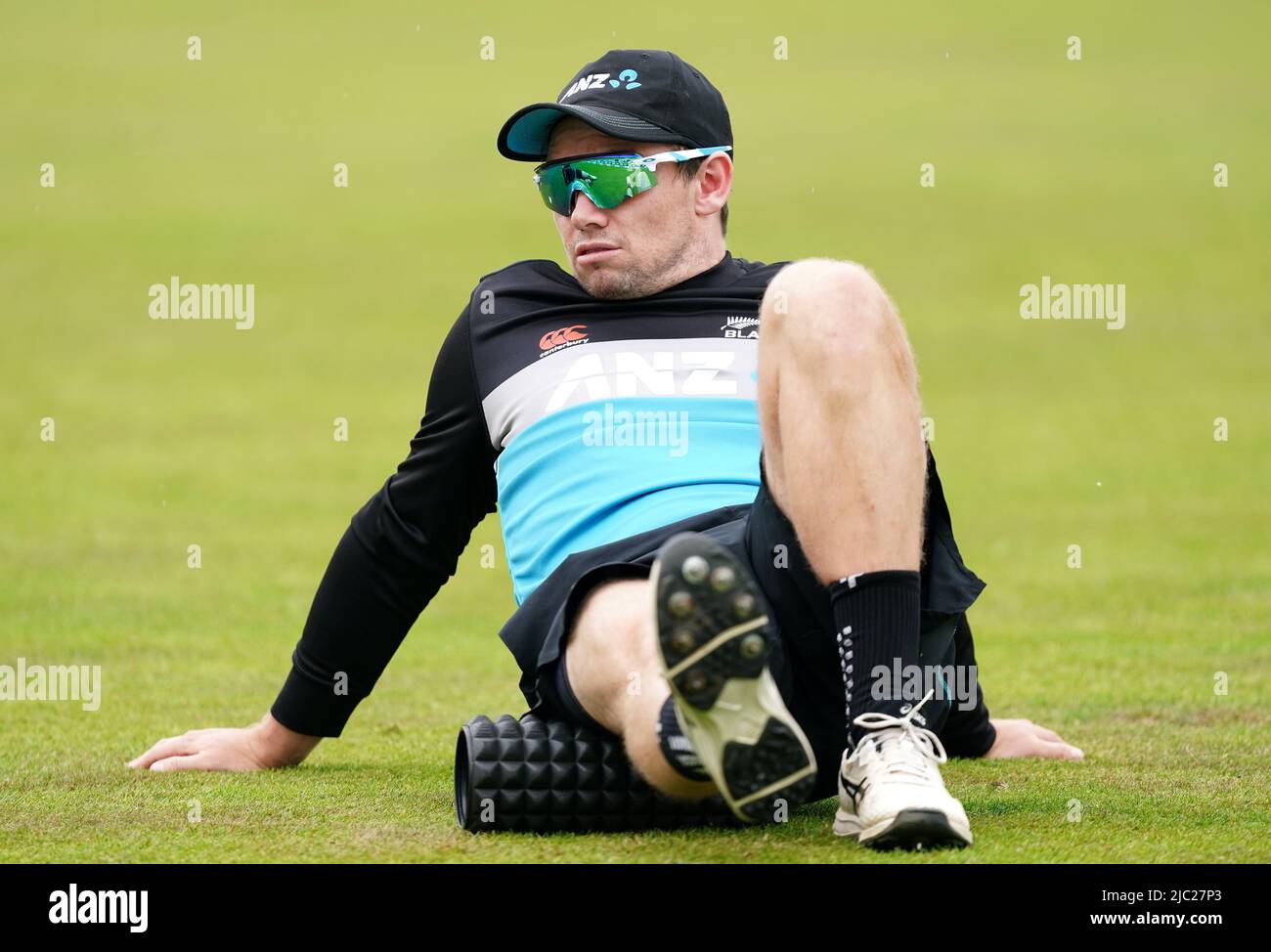 New Zealand's Tom Latham during a nets session at Trent Bridge Cricket ...