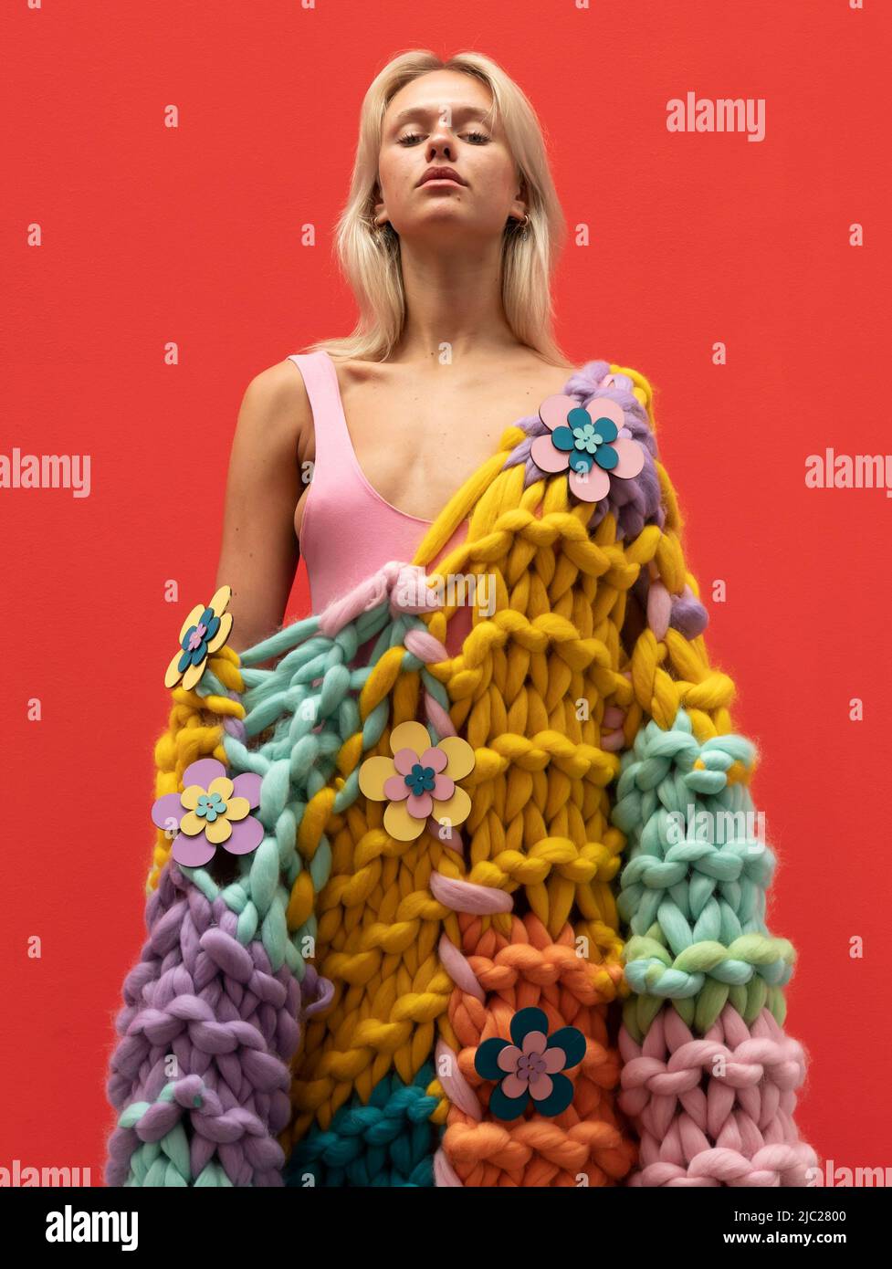 Maisie Ward models a design from the Alana in Wonderland collection by ...