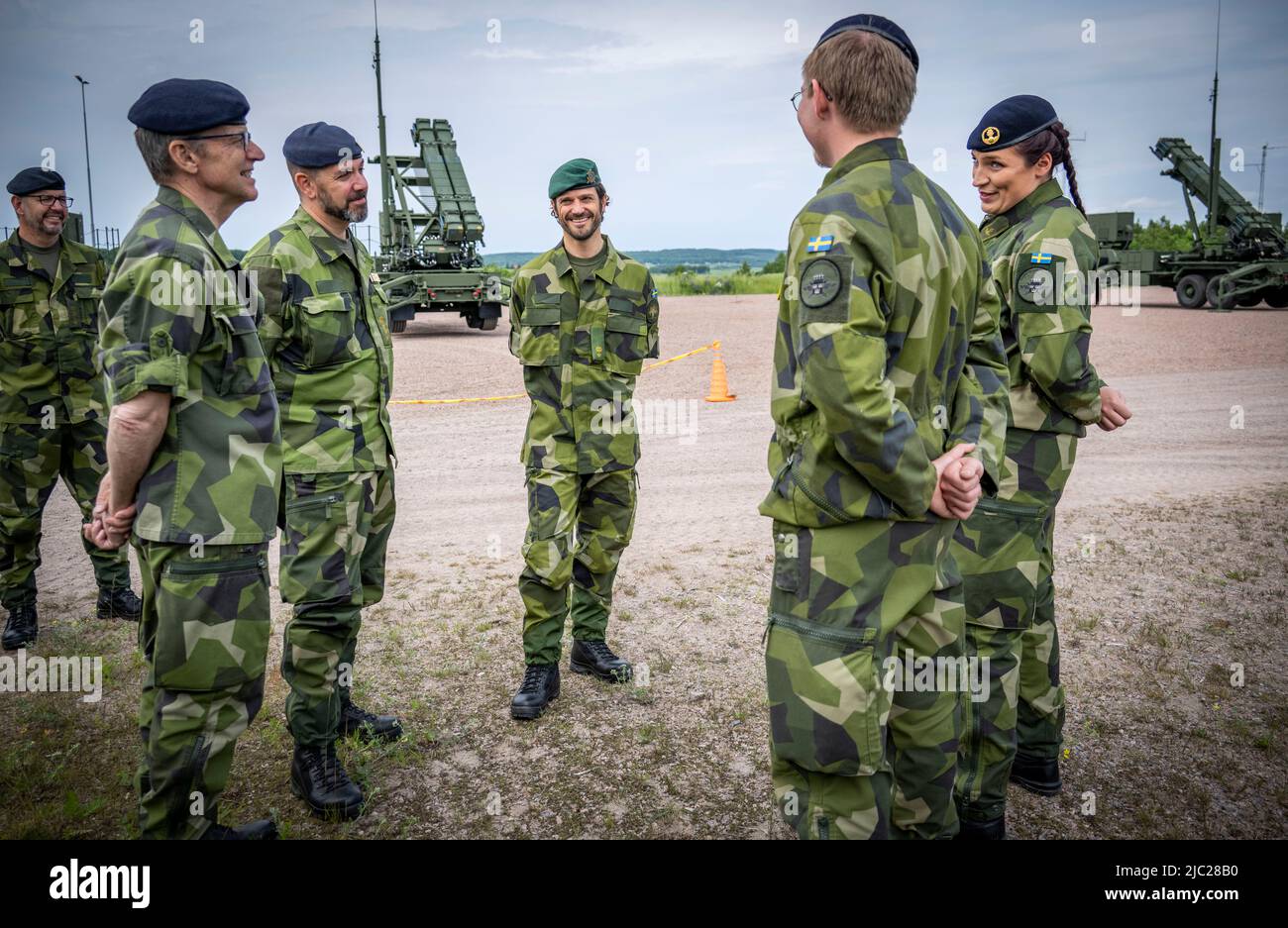 Prince Carl Philip during his visit at air defense regiment LV6 in ...