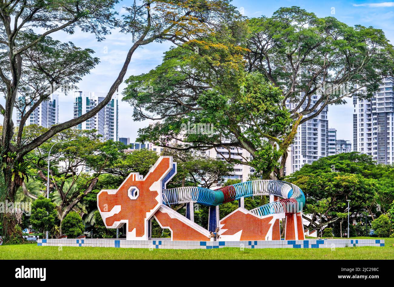 Toa Payoh Dragon Playground, the dragon-shaped sand-based playground ...