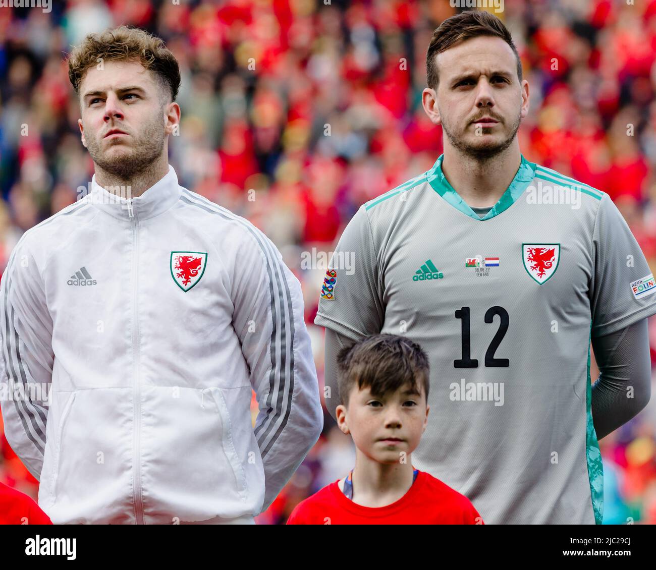 CARDIFF, WALES - 08 JUNE 2022: Wales' goalkeeper Danny Ward during the ...