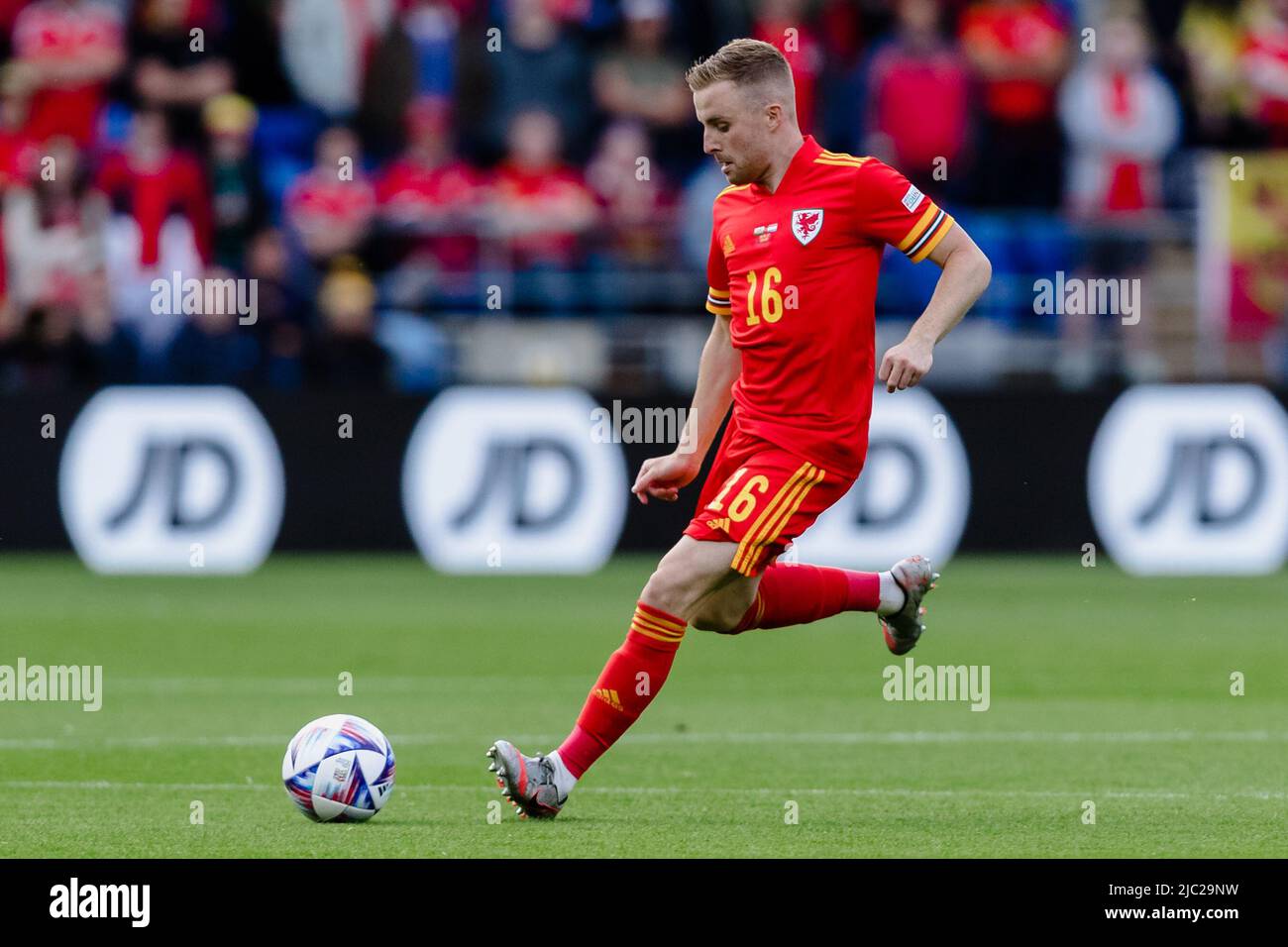 CARDIFF, WALES - 08 JUNE 2022: Wales' Joe Morrell during the League A ...