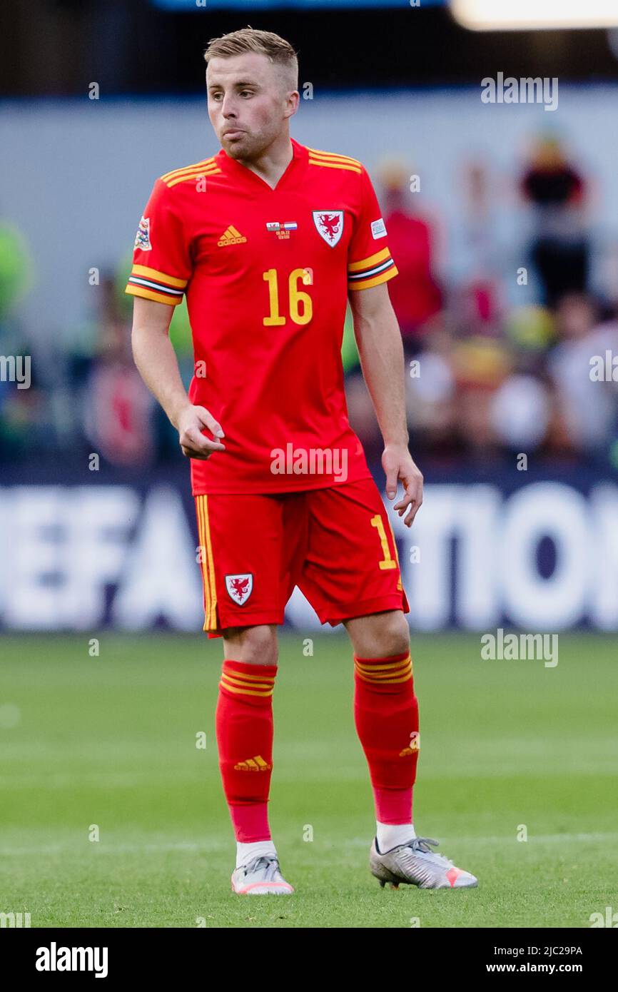 CARDIFF, WALES - 08 JUNE 2022: Wales' Joe Morrell during the League A ...