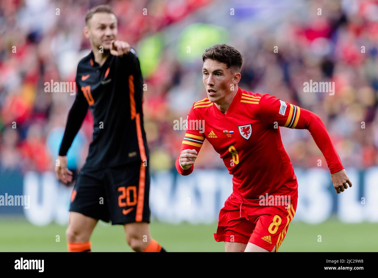 CARDIFF, WALES - 08 JUNE 2022: Wales' Harry Wilson during the League A ...