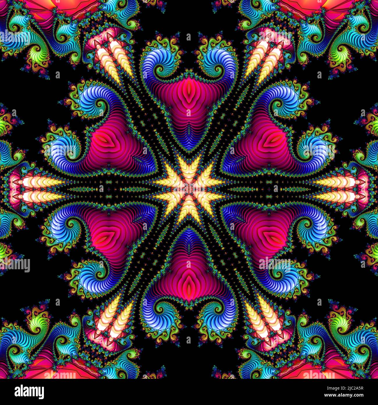 Abstract Computer generated Fractal design. A fractal is a never-ending ...