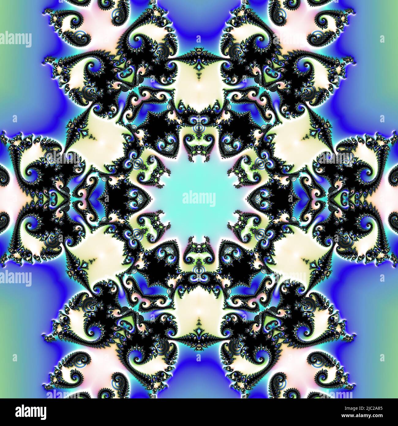 Abstract Computer generated Fractal design. A fractal is a never-ending ...