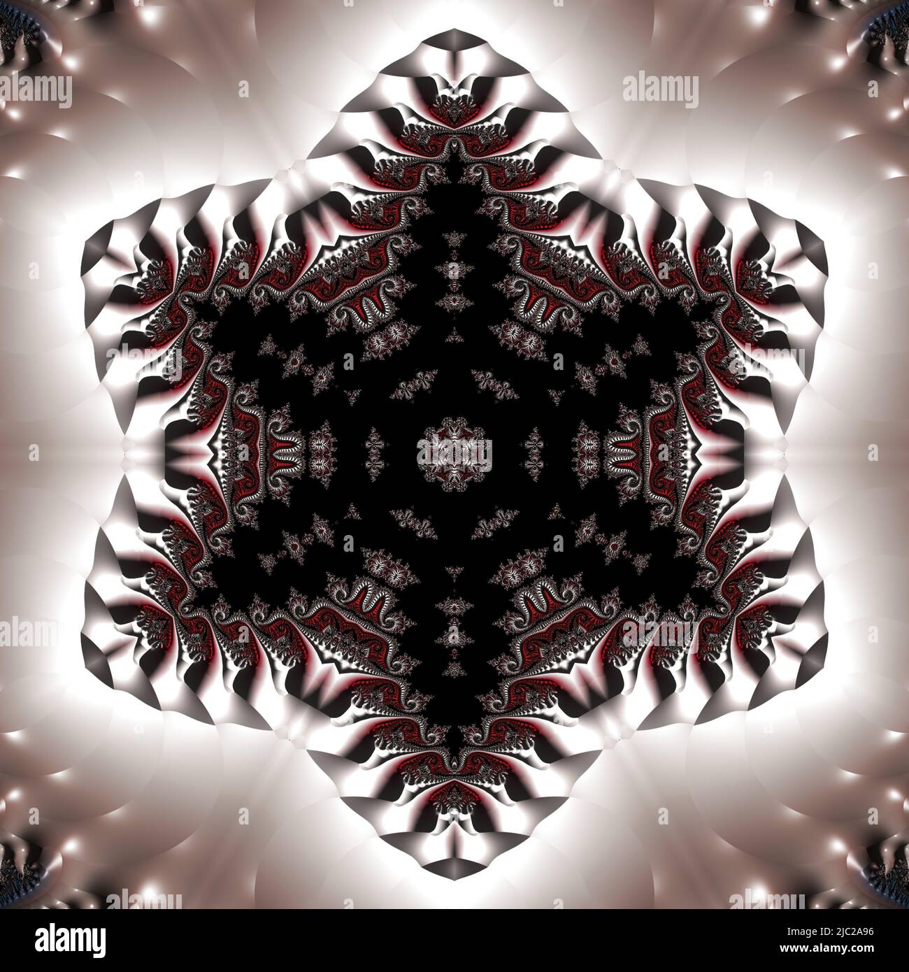 Abstract Computer generated Fractal design. A fractal is a never-ending ...