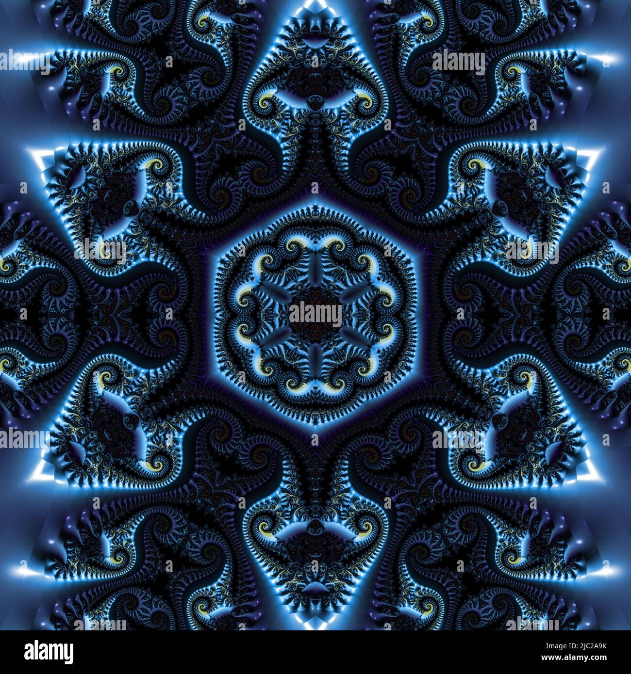 Abstract Computer generated Fractal design. A fractal is a never-ending ...