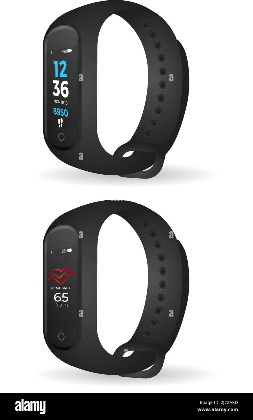 Smart band on a white background. Vector illustration Stock Vector ...