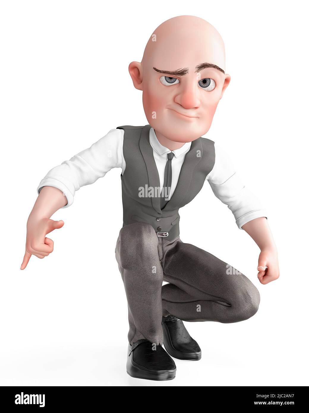 bald businessman cartoon is ok, 3d illustration Stock Photo - Alamy bald businessman cartoon is ok, 3d illustration Stock Photo - Alamy