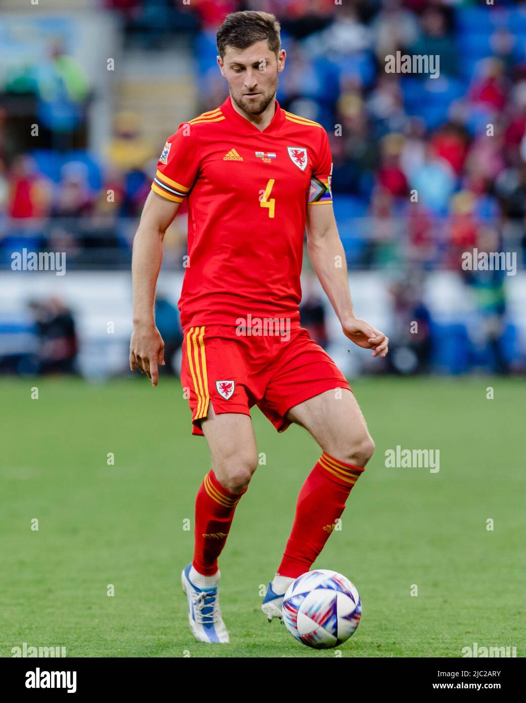 CARDIFF, WALES - 08 JUNE 2022: Wales' Ben Davies during the League A ...