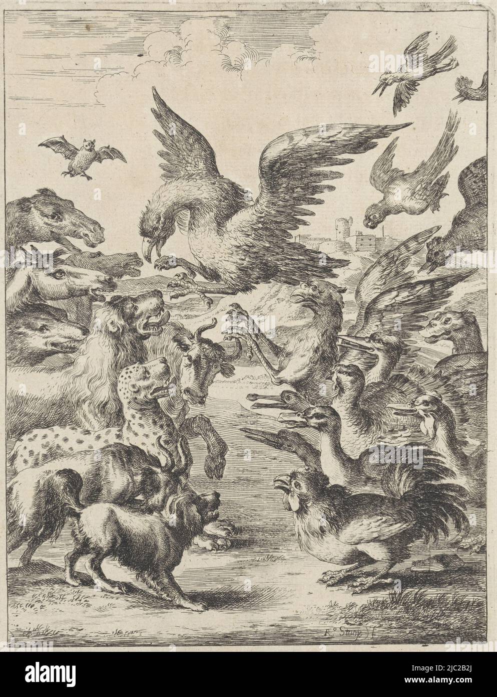 The beasts do battle against the birds and the two sides face each ...