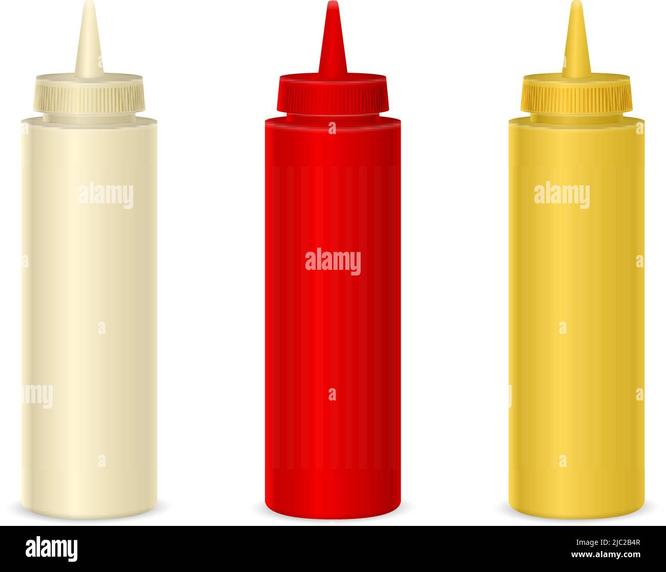 Sauce bottles on a white background. Vector illustration Stock Vector ...