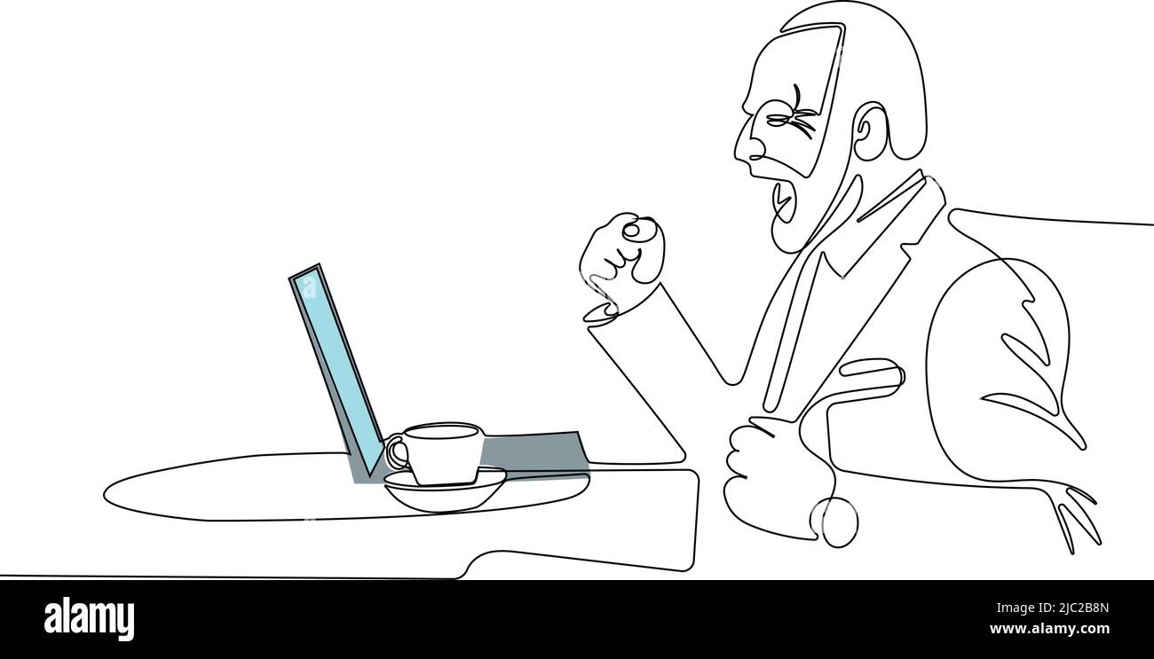 Successful man sitting in Stock Vector Images - Alamy