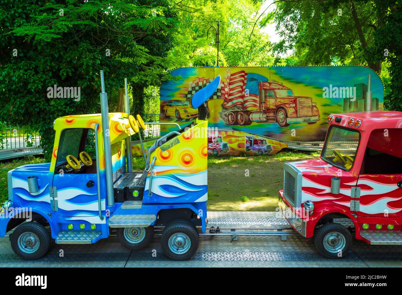 Play area in the Seaside Garden of Varna city-Amusement park for ...