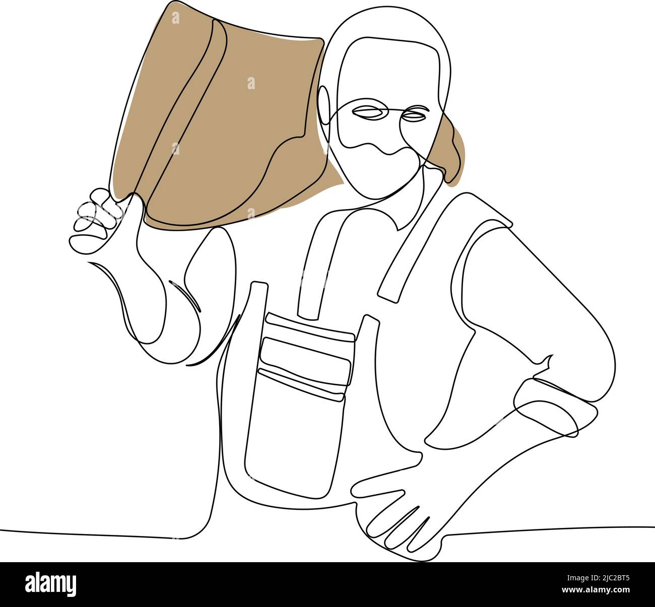 Sacks village Stock Vector Images - Alamy