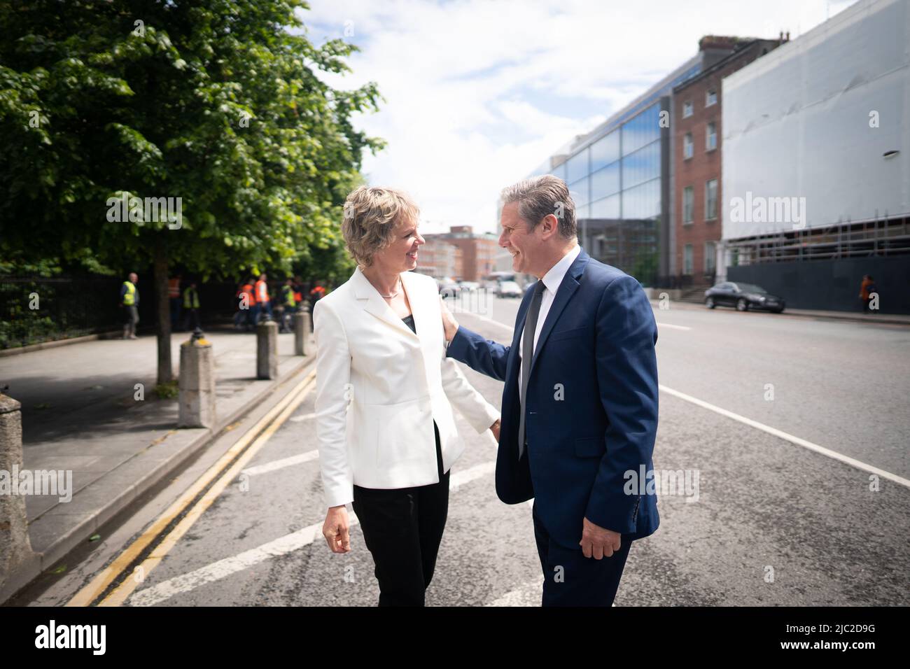 Labour leader Sir Keir Starmer meets Ivana Bacick, Leader of the Irish ...