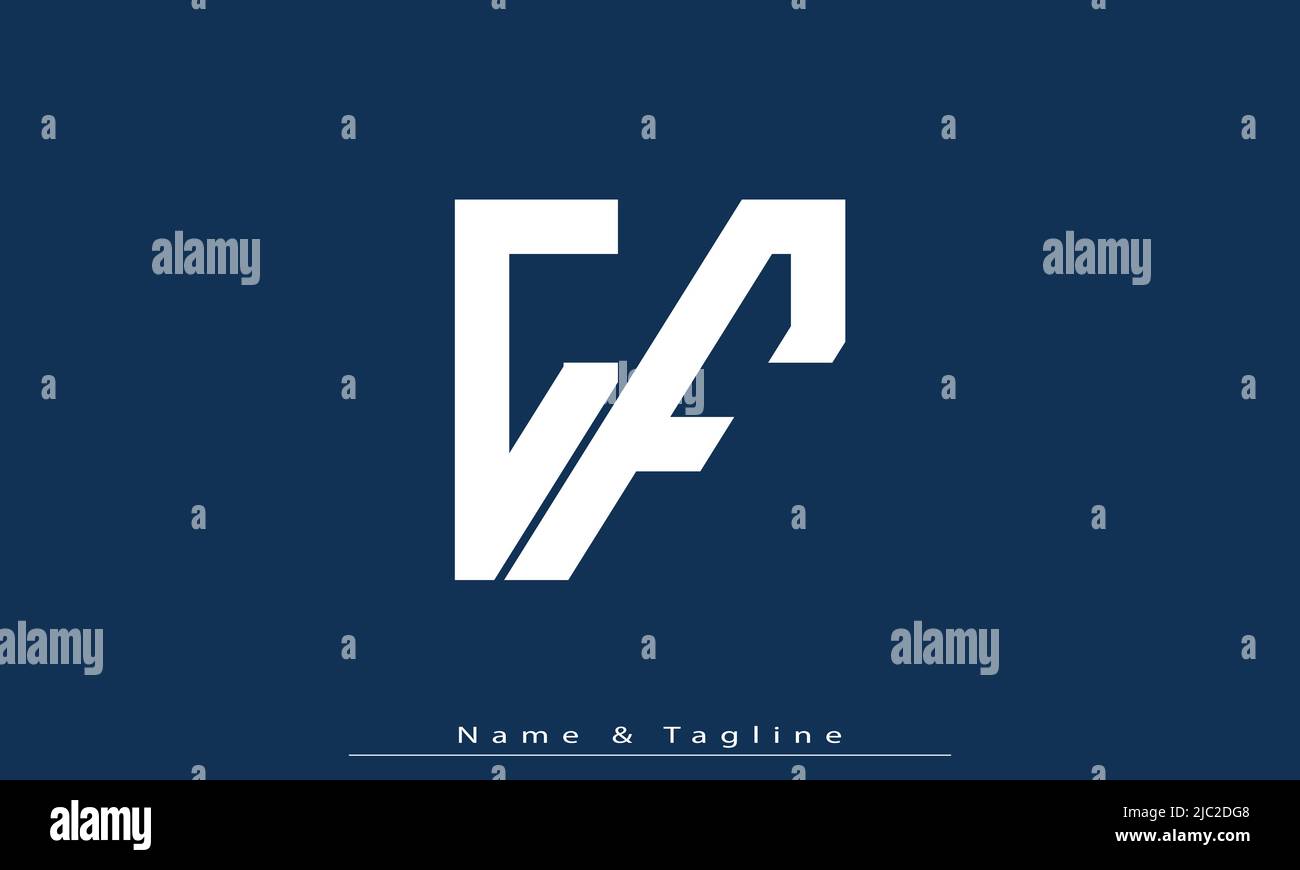 Alphabet letters Initials Monogram logo CF , FC Stock Vector Image ...